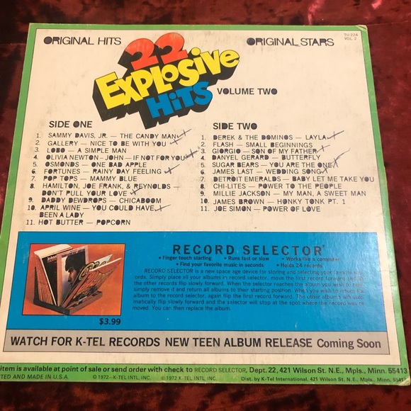 Media | 22 Explosive Hits 1972 Vinyl Record Lp | Poshmark